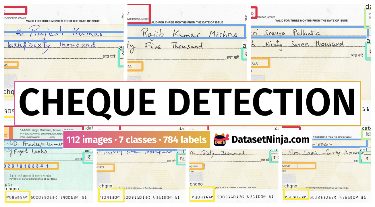 Cheque Detection - Dataset Ninja