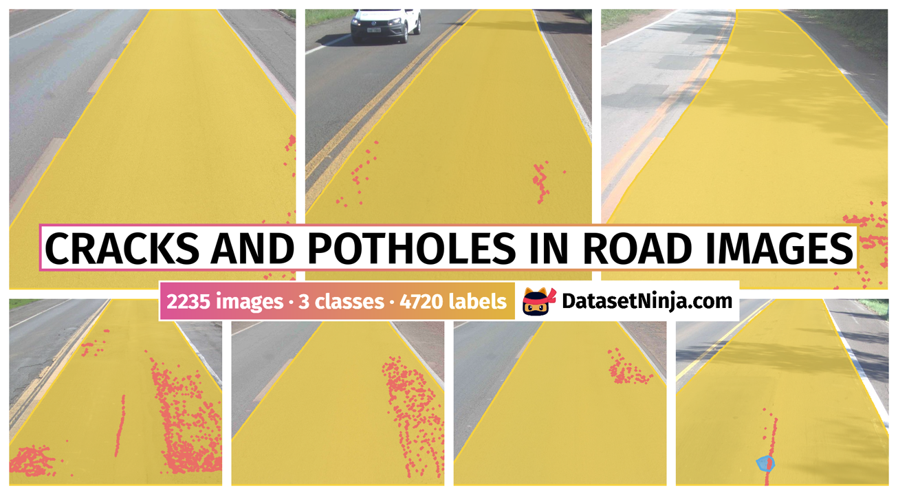 Cracks And Potholes In Road Dataset Ninja