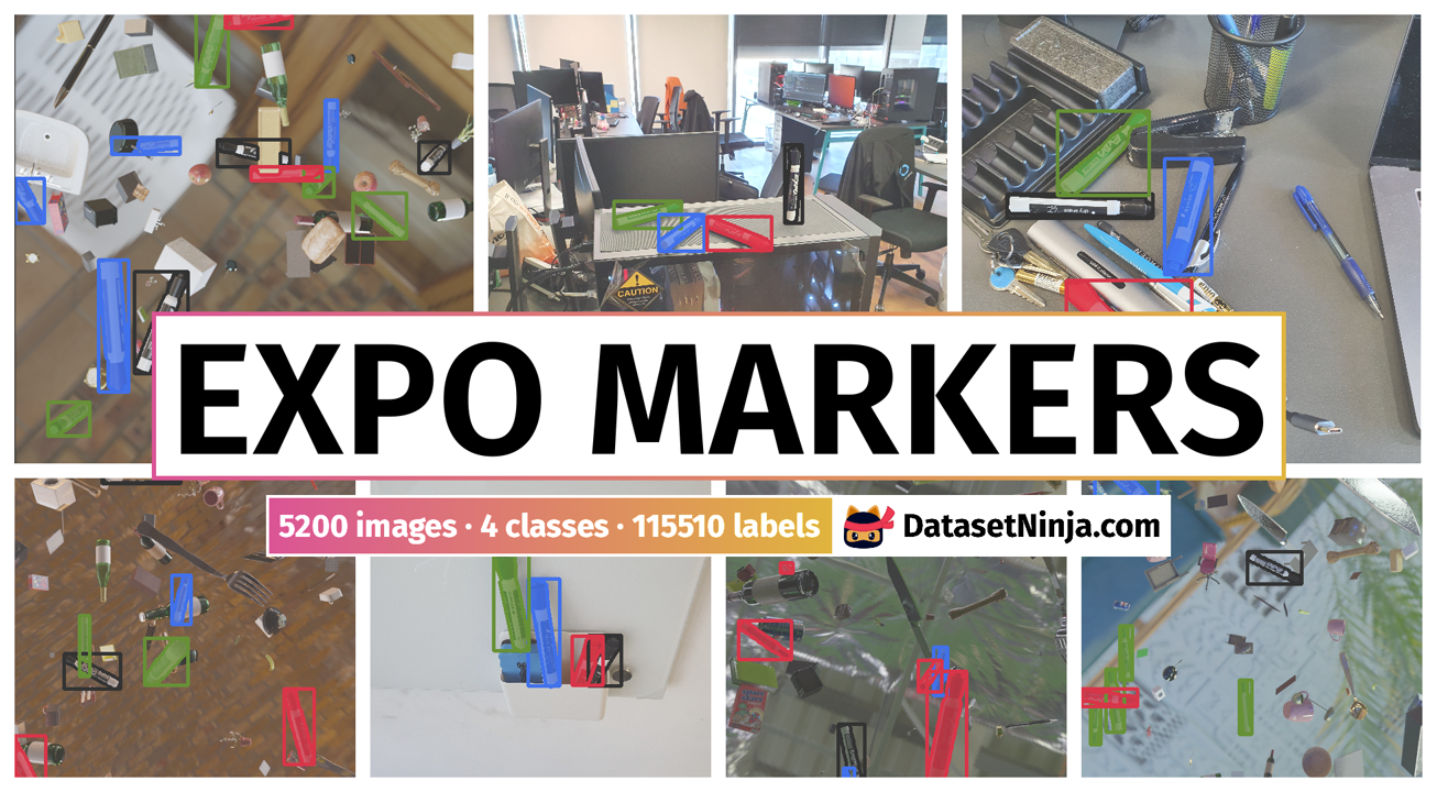 Expo Markers - Dataset Ninja