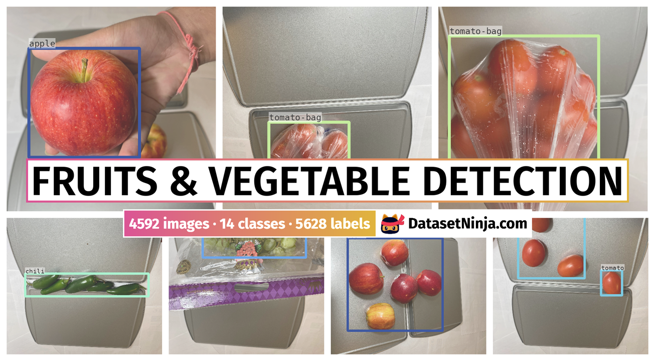 Fruits And Vegetable Detection Dataset Ninja