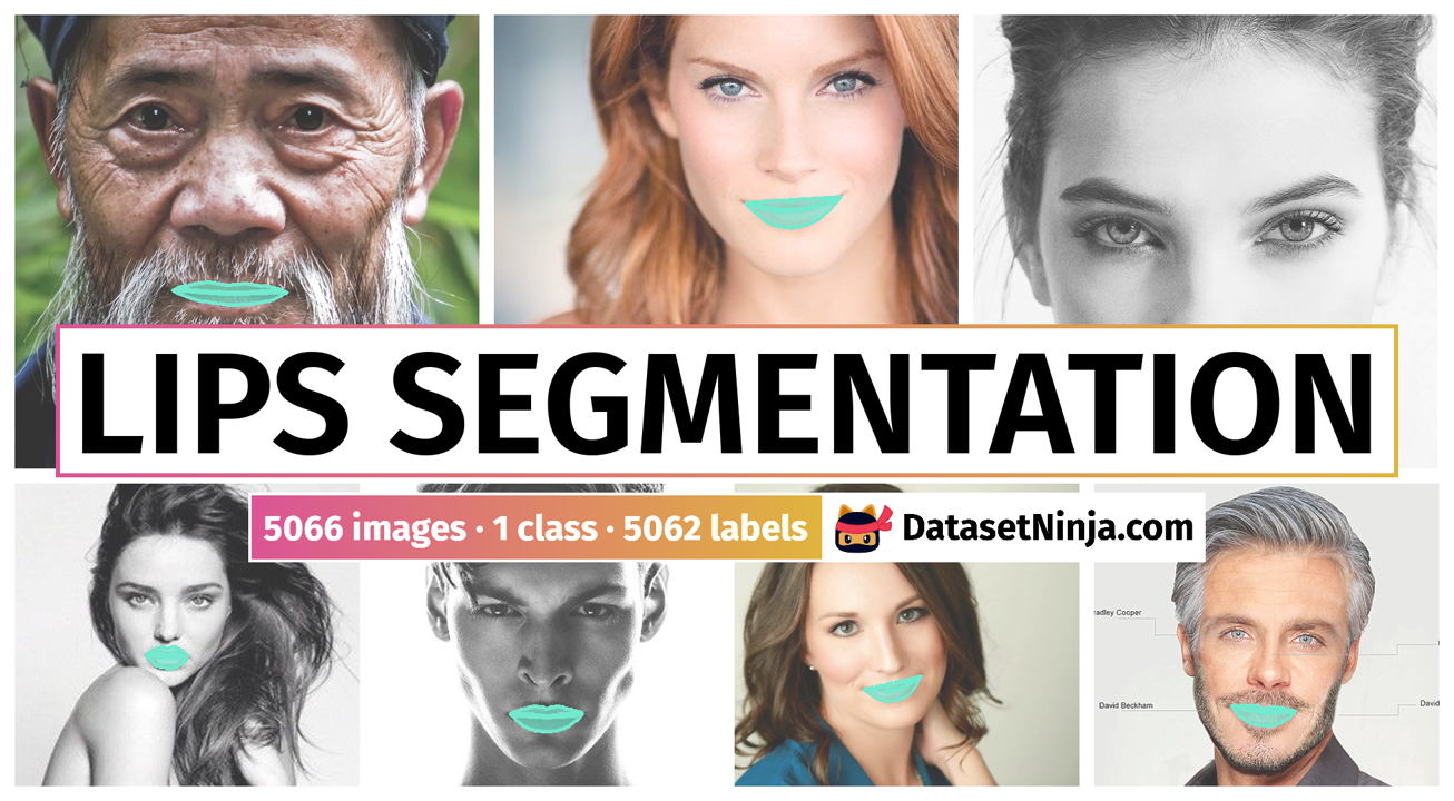 Lips Segmentation - Dataset Ninja