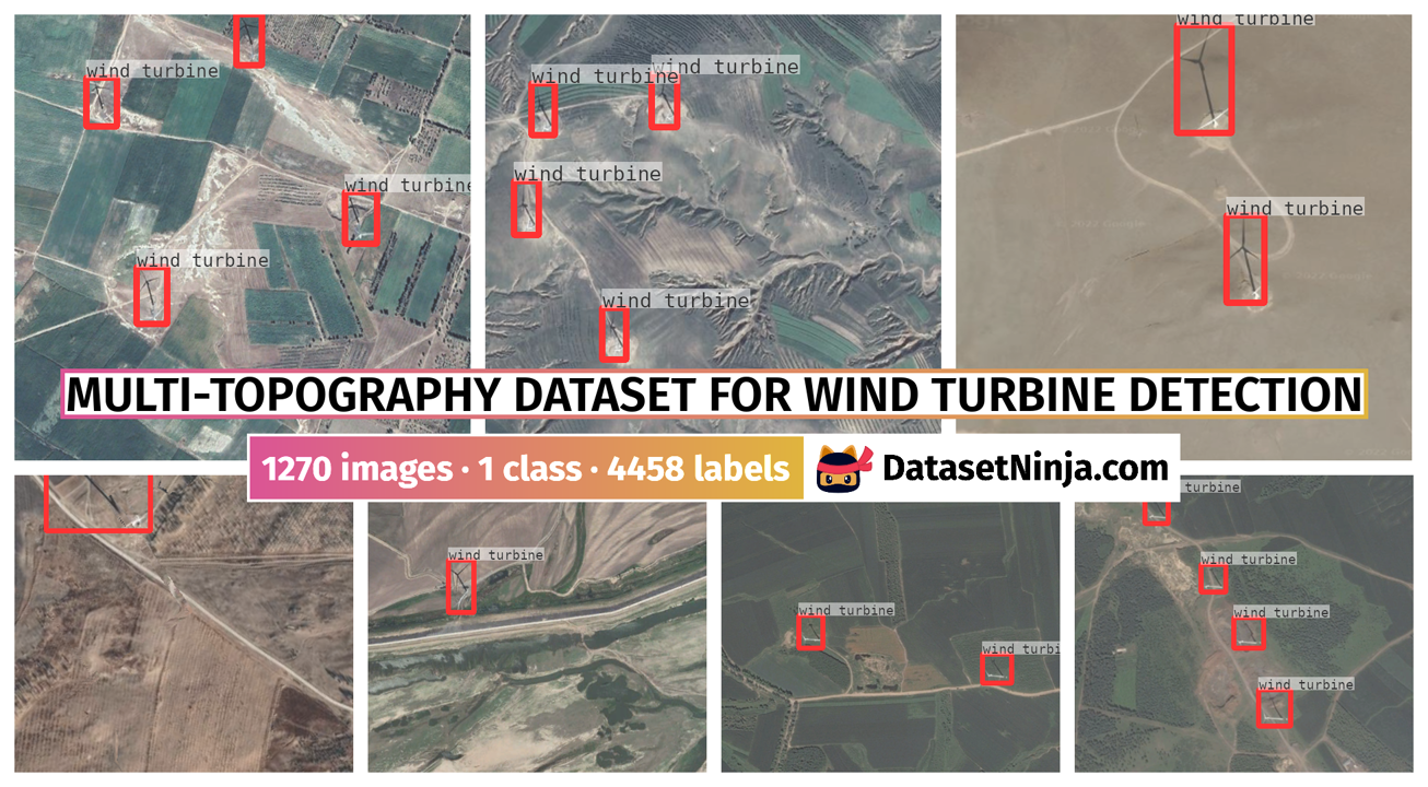 Multi Topography Dataset For Wind Turbine Detection Dataset Ninja