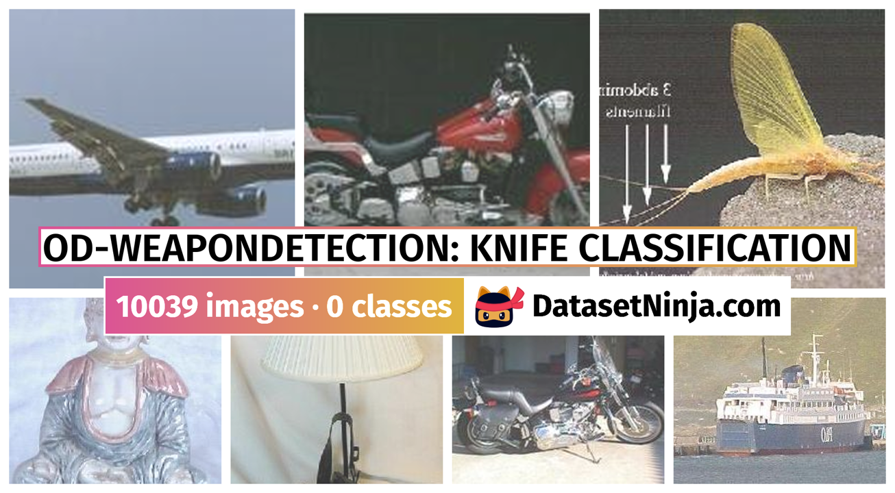 Od Weapondetection Knife Classification Dataset Ninja