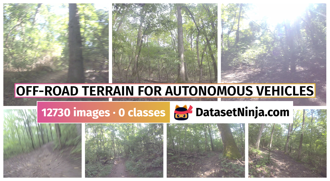 Off Road Terrain For Autonomous Vehicles Dataset Ninja