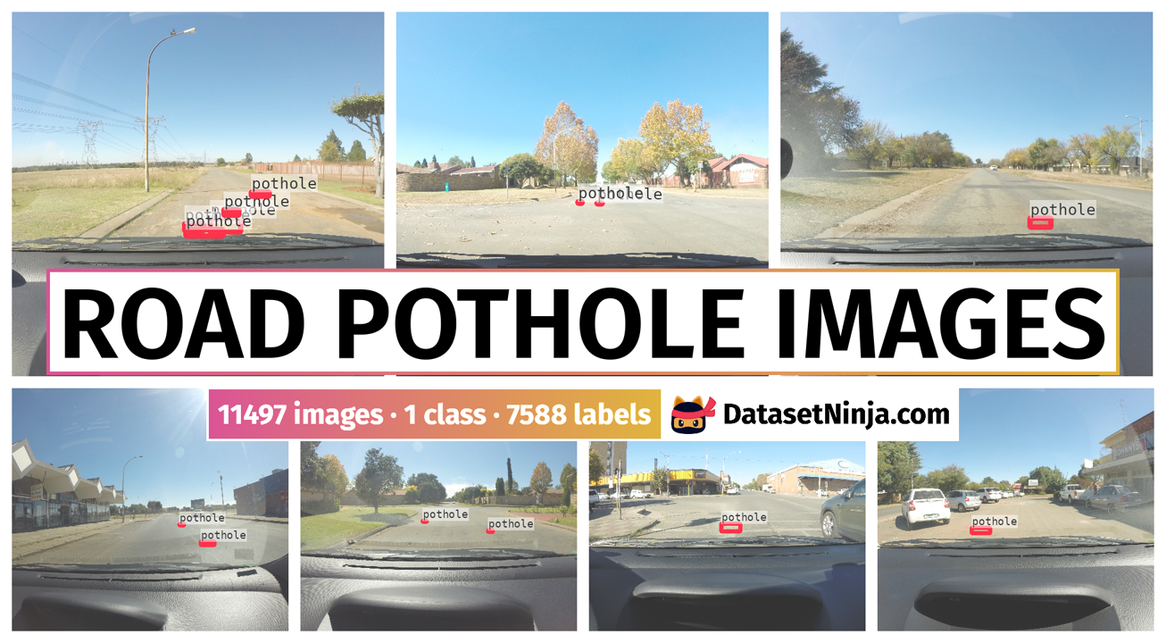 Road Pothole Images Dataset Ninja