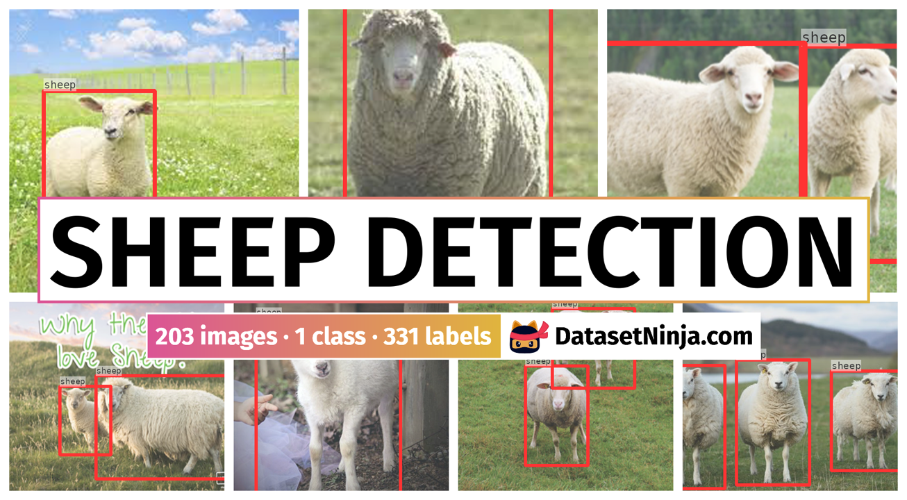 Sheep Detection Dataset Ninja