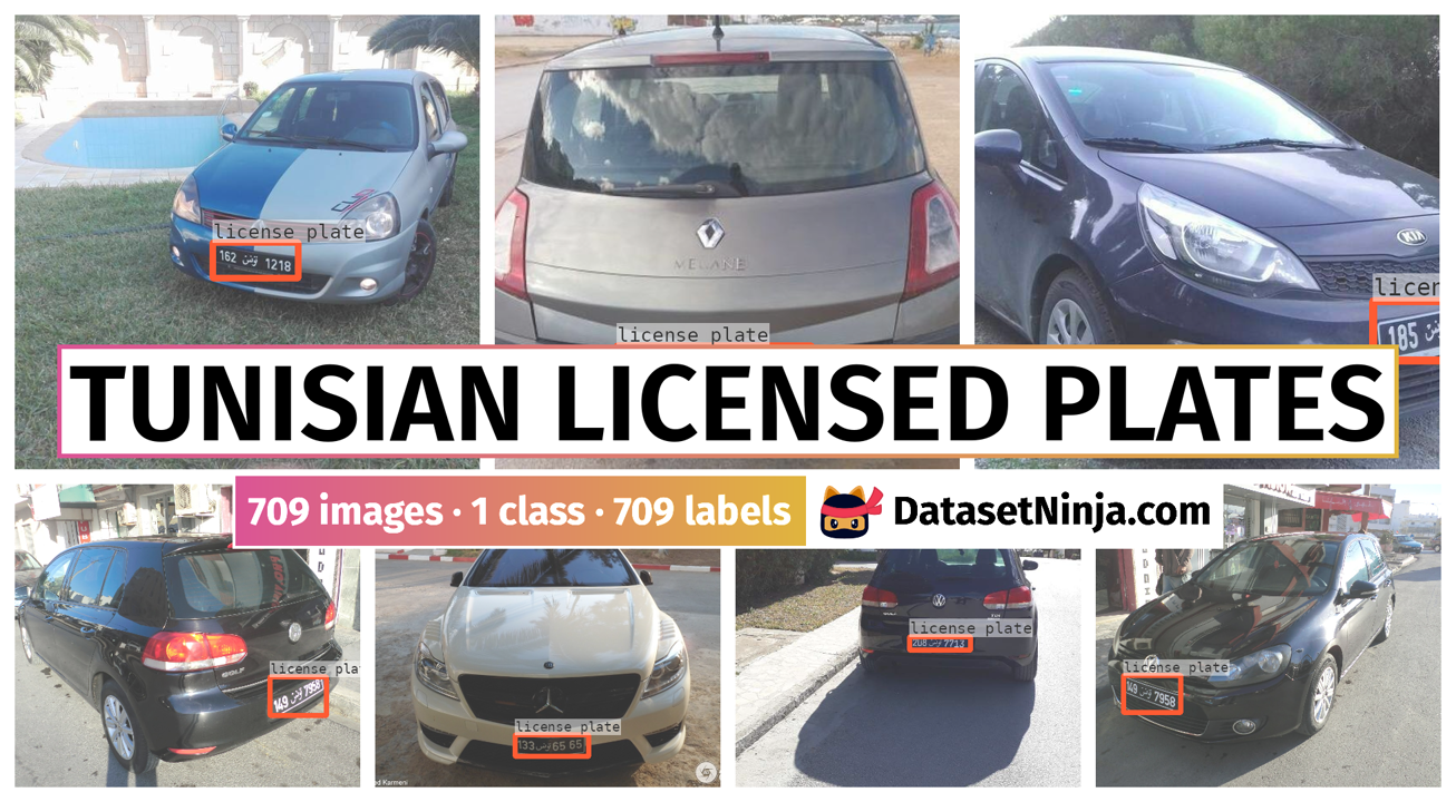 Tunisian Licensed Plates - Dataset Ninja